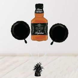 Heliumballon-Geschenk &bdquo;Happy Birthday - Aged to Perfection&ldquo; | FloraPrima Blumenversand | Blumen und mehr versenden