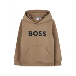 BOSS Sweatshirt 'Felpa cappuccio marrone per bambino' Jungen Gr&ouml;&szlig;e 164 braun