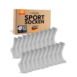 sockenkauf24 Sportsocken Damen Gr&ouml;&szlig;e 39/42 grau