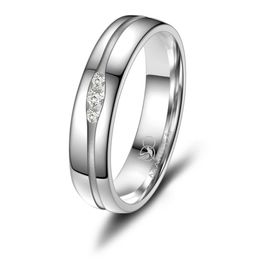 Marrya Ring 'MARRYA SI-13 Ehering aus Silber' Damen Gr&ouml;&szlig;e 48 silber