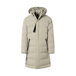Benvenuto Winterjacke 'CIRO', Model ist 185 cm gro&szlig; und tr&auml;gt Gr&ouml;&szlig;e 50 Herren Gr&ouml;&szlig;e L/XL wei&szlig;