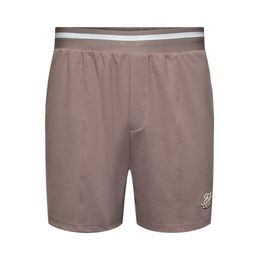 SikSilk Shorts Herren Gr&ouml;&szlig;e 33 dunkelbeige / wei&szlig;