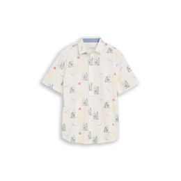 Tom Tailor Hemd Herren Gr&ouml;&szlig;e M honig / tanne / offwhite