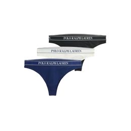 Polo Ralph Lauren String ' Polo Essentials ' Damen Gr&ouml;&szlig;e S dunkelblau / schwarz / wei&szlig;