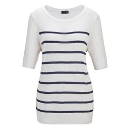 GOLDNER Pullover Damen Gr&ouml;&szlig;e M/L schwarz / wei&szlig;