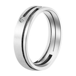 Akzent Ring 'Secret Paradise, langlebig' female size 62 Silver