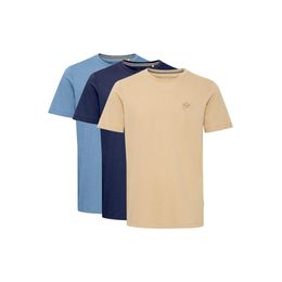 Blend Shirt Herren Gr&ouml;&szlig;e L blau / nachtblau / gelb