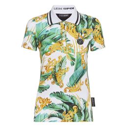 Plein Sport Shirt female size XL Yellow / Grey / Black / White