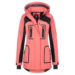Rock Creek Between-Season Jacket female size XS Pastel red / Black