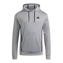 adidas Performance Athletic Sweatshirt 'Game & Go Training' male size S mottled grey / Black