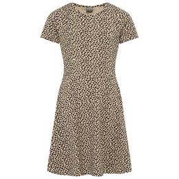 Kidsworld Kleid M&auml;dchen Gr&ouml;&szlig;e 104/110 camel / schwarz