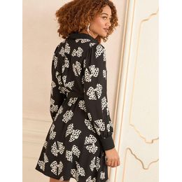 Love & Roses Kleid Damen Gr&ouml;&szlig;e 44 schwarz / wei&szlig; Sommerkleid