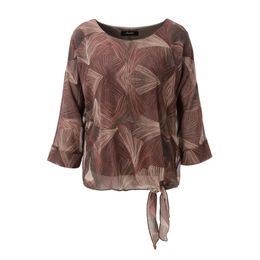 Aniston Casual Bluse Damen Gr&ouml;&szlig;e XXL bordeaux / wei&szlig;