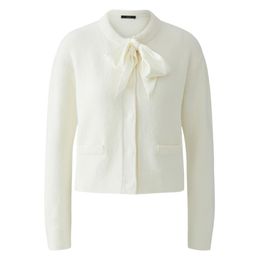 Oui Knit Cardigan female size XXL Wool white