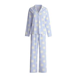 Calida Pyjama 'Botanic Dreams' Damen Gr&ouml;&szlig;e XS wei&szlig;meliert Sommerkleid