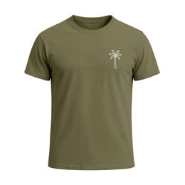Neverless Shirt 'Palme Polygon' Herren Gr&ouml;&szlig;e XXXL gr&uuml;n