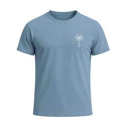 Neverless Shirt 'Palme Polygon' male size S Blue