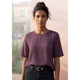 Lascana T-Shirt rot Gr. 48/50 f&uuml;r Damen. Mit Rundhals. Basic. Nachhaltig.