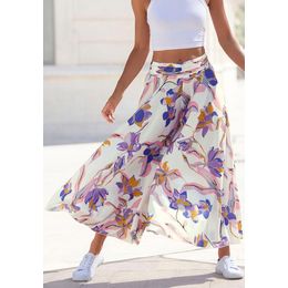 Lascana Hosenrock 'Blume' mehrfarbig Gr. 36 f&uuml;r Damen. Figurumspielend. Nachhaltig.