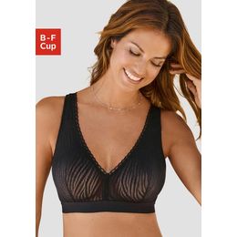 Vivance Entlastungs-BH ', Bralette-BH, BH ohne B&uuml;gel' schwarz Gr. 110B. Ohne B&uuml;gel