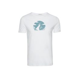 Greenbomb Shirt 'Guide Nature Clouds Ride' male size S White