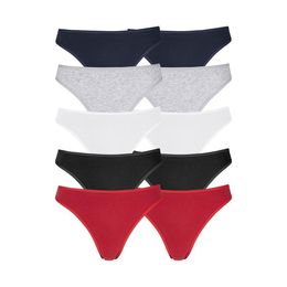 PETITE FLEUR BY LASCANA String mehrfarbig Gr. 44/46 f&uuml;r Damen. K&ouml;rpernah. Nachhaltig.