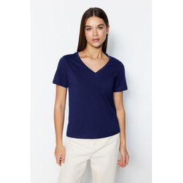 Trendyol T-Shirt Damen Gr&ouml;&szlig;e S dunkelblau
