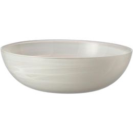 Leonardo Schale &raquo;ALABASTRO&laquo; aus Glas 28 cm wei&szlig; Glas &Oslash; 28cm