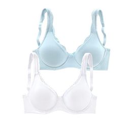 PETITE FLEUR BY LASCANA T-Shirt-BH blau Gr. 80E. Mit B&uuml;gel. Nachhaltig.
