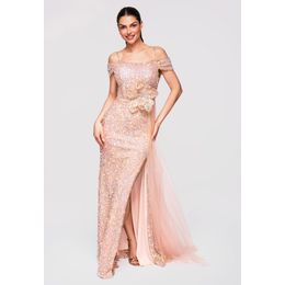 Ombre Abendkleid Damen Gr&ouml;&szlig;e 38 gold Sommerkleid