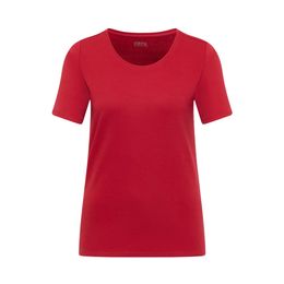 Cecil Basic T-Shirt mit Rundhals in Unifarbe Damen Gr&ouml;&szlig;e S rot