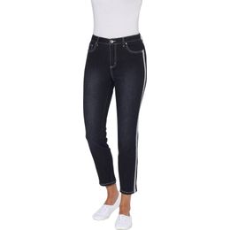 CR&Eacute;ATION L Damen 7/8-Jeans leichte Used-Optik darkblue-stone-washed Gr&ouml;&szlig;e 40