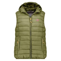 Geographical Norway Steppweste "Vatikolor" in Olivgr&uuml;n - 55% | Gr&ouml;&szlig;e M | Damenjacken