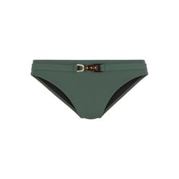 Lascana Bikini-Hose 'Yves' gr&uuml;n Gr. 42. Mit Zierg&uuml;rtel, Zierschnallen. Nachhaltig.