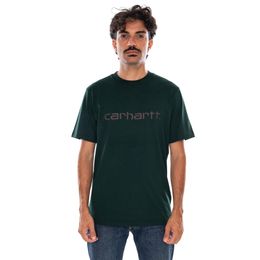 Carhartt Work In Progress Carhartt Wip Shirt 'S/S SCRIPT T-SHIRT DARK SCARAB' Herren Gr&ouml;&szlig;e M gr&uuml;n