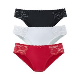 PETITE FLEUR BY LASCANA Jazz-Pants Slips mehrfarbig Gr. 36/38 f&uuml;r Damen. Mit Spitze, Schleife. K&ouml;rpernah. Nachhaltig.