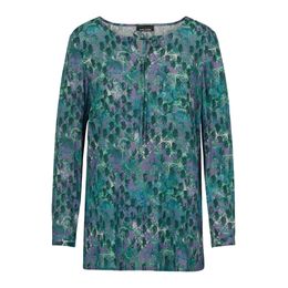 GOLDNER Bluse Damen Gr&ouml;&szlig;e S/M royalblau / gr&uuml;n / mint / lila