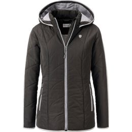 CR&Eacute;ATION L Damen Steppjacke mit Innentasche graphit Gr&ouml;&szlig;e 40
