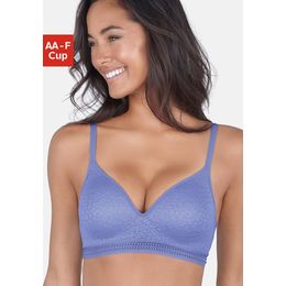 Lascana Bralette-BH ', BH ohne B&uuml;gel, Push-up-BH, Freya' kornblumenblau Gr. 85C. Mit Integriertem Kissen und ohne B&uuml;gel und mit seitlichen St&auml;bchen