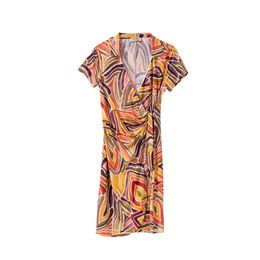 Camomilla Italia Kleid 'Audrey' Damen Gr&ouml;&szlig;e 44 khaki / brombeer / hummer / rubinrot Sommerkleid