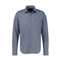 Lerros Button Up Shirt male size M Navy / Blood red / White
