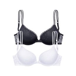 PETITE FLEUR BY LASCANA Push-up-BH mehrfarbig Gr. 80B. Vergr&ouml;&szlig;ert Optisch Die B&uuml;ste und mit B&uuml;gel