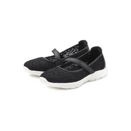 Lascana Slipper 'Slip-On-Sneaker, Freizeitschuh,' schwarz Gr. 39 f&uuml;r Damen. Mit Spitze