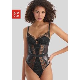 Lascana Stringbody schwarz Gr. 70 Cup B f&uuml;r Damen. Mit B&uuml;gel