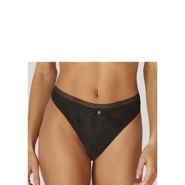 s.Oliver String 'Zo&egrave;' schwarz Gr. 44/46 f&uuml;r Damen. Mit Schmuckelement