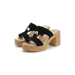 Lascana Pantolette 'Sandale, Mule, offener Schuh, Sommerschuh,' schwarz Gr. 42 f&uuml;r Damen