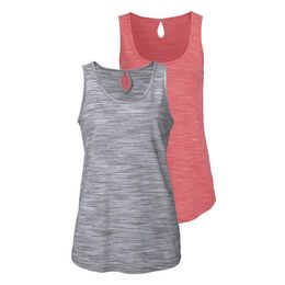 BEACHTIME BY LASCANA Tanktop 'mit Struktureffekt' mehrfarbig Gr. 32/34 f&uuml;r Damen. Mit Rundhals. Bequem