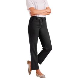 CREATION L PREMIUM Damen Chinohose mit Ripsband schwarz Gr&ouml;&szlig;e 44