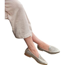 Heine Damen Slipper goldfarben Gr&ouml;&szlig;e 36