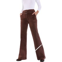 Heine Damen Cordhose mit hohem Bund schoko Gr&ouml;&szlig;e 38